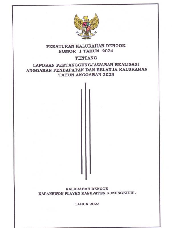 Perkal No 1 Tahun 2024 Laporan Pertanggungjawaban Realisasi APBK